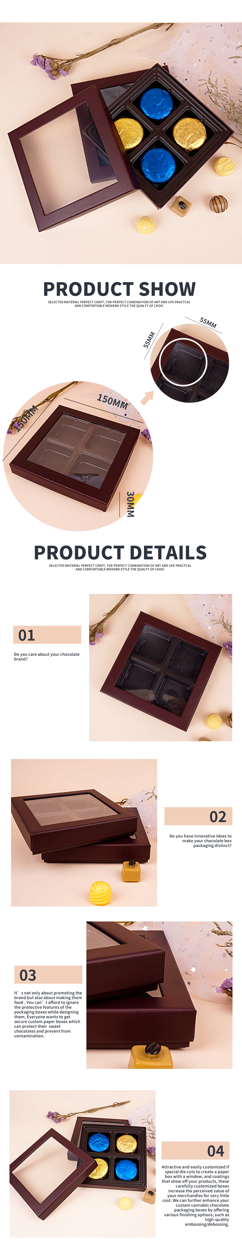 Empty 4PC Oreo Chocolate Gift Packaging Boxes Vendor-Chocolate Boxes ...